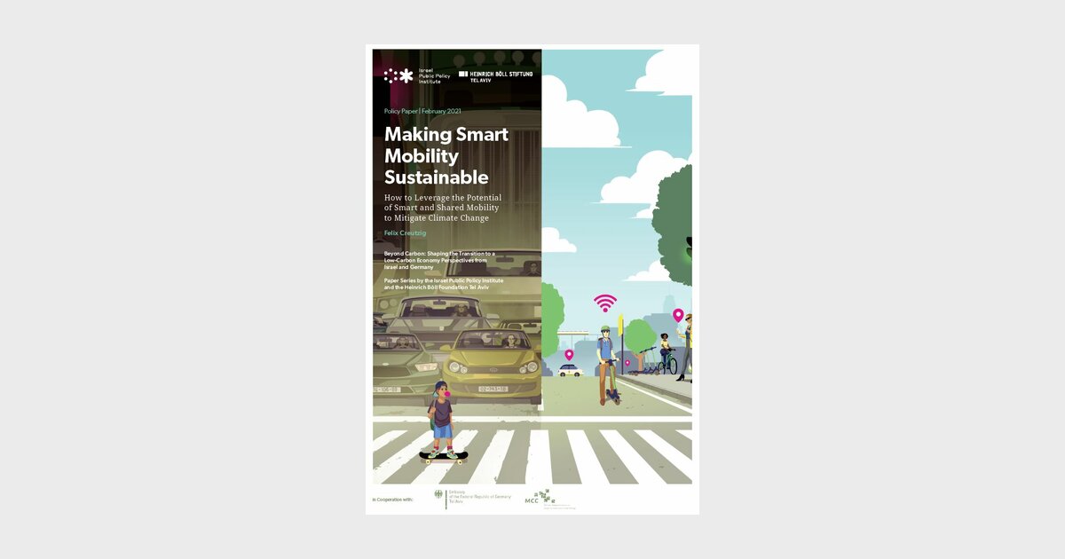 Making Smart Mobility Sustainable | Heinrich-Böll-Stiftung | Tel Aviv ...